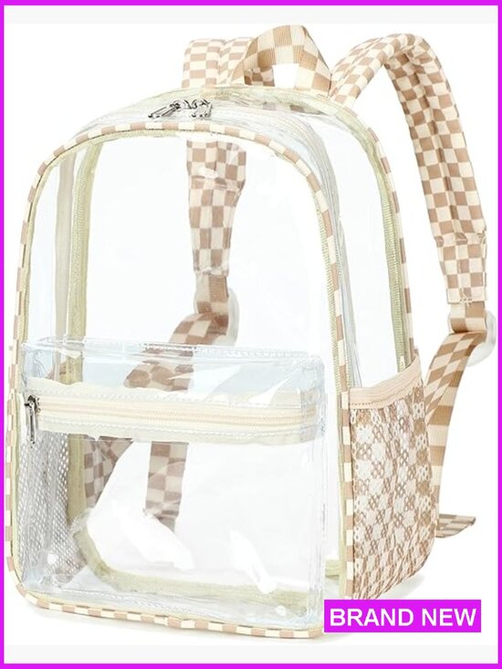 Bags | Clear Mini Backpack Stadium Approved Transparent See Through Bag ...